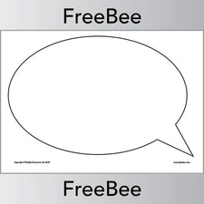 FREE Speech Bubble Template by PlanBee