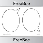 FREE Speech Bubble Template by PlanBee