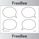 FREE Speech Bubble Template by PlanBee