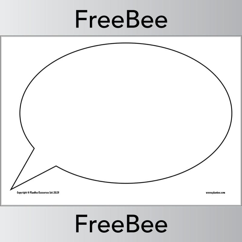 FREE Speech Bubble Template By PlanBee free-speech-bubble-template-by-planbee