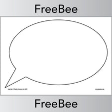 FREE Speech Bubble Template by PlanBee