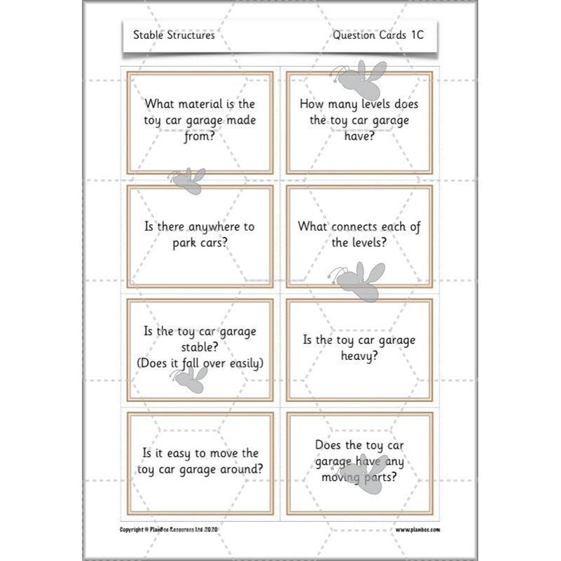 Stable Structures KS1 DT Lessons by PlanBee