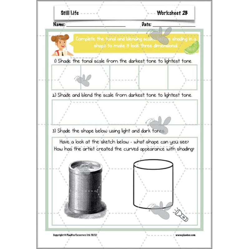 Still Life KS2 Art Downloadable Lesson Pack by PlanBee