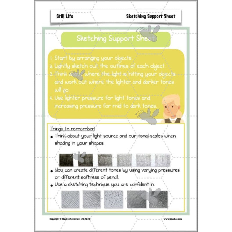 Still Life KS2 Art Downloadable Lesson Pack by PlanBee
