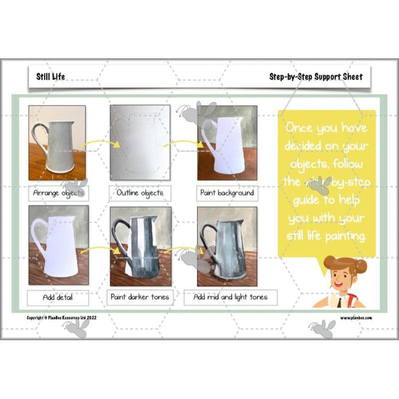 Still Life KS2 Art Downloadable Lesson Pack by PlanBee