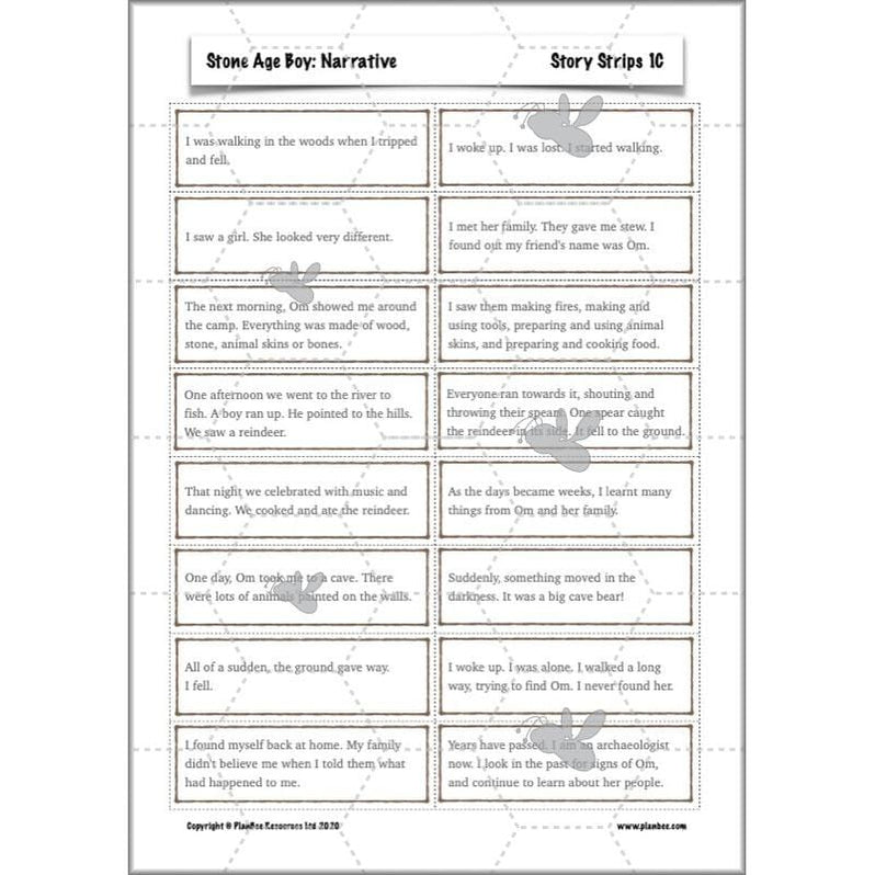 The Stone Age Boy Planning KS2 | Year 3 English Lessons — PlanBee