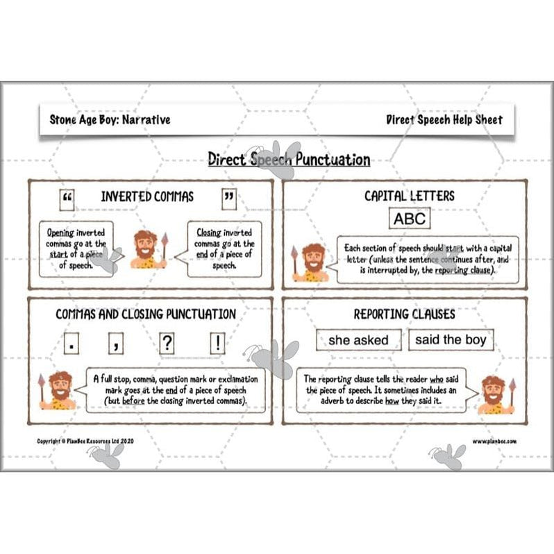 The Stone Age Boy Planning KS2 | Year 3 English Lessons — PlanBee