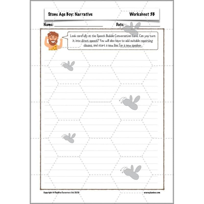 The Stone Age Boy Planning KS2 | Year 3 English Lessons — PlanBee