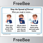 FREE Stop the Spread of Germs Poster by PlanBee