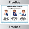FREE Stop the Spread of Germs Poster by PlanBee