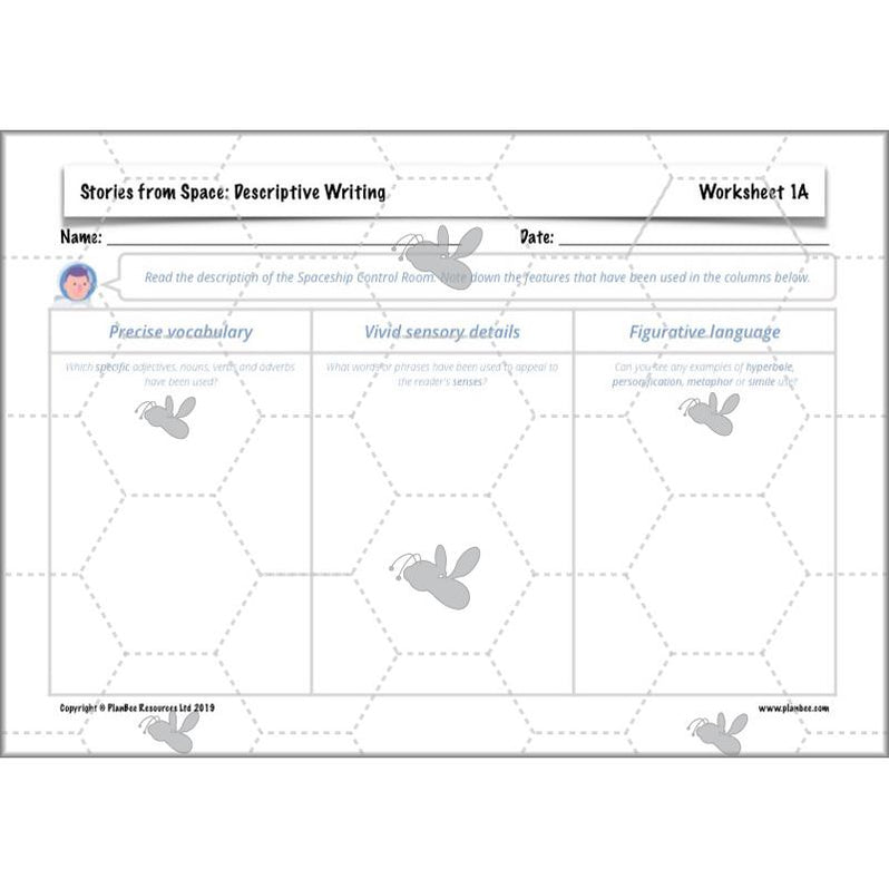 Descriptive Writing Lesson Plans | Stories from Space KS2 — PlanBee