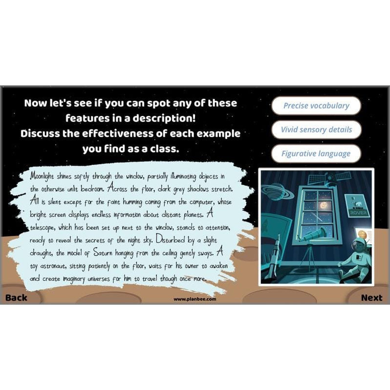 Descriptive Writing Lesson Plans | Stories from Space KS2 — PlanBee