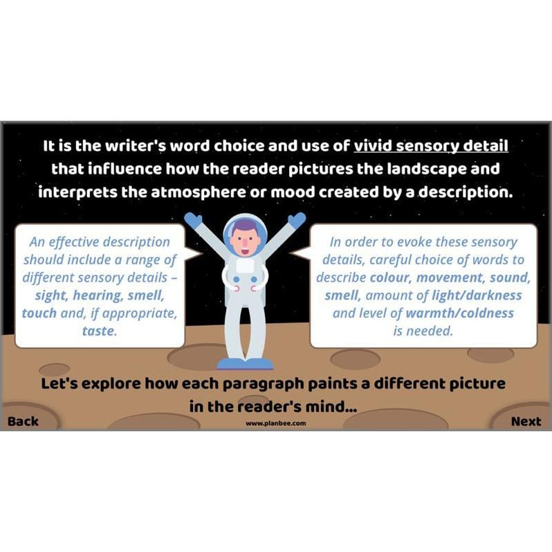 Descriptive Writing Lesson Plans | Stories from Space KS2 — PlanBee