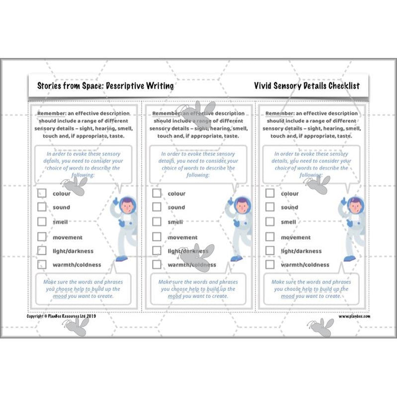 Descriptive Writing Lesson Plans | Stories from Space KS2 — PlanBee