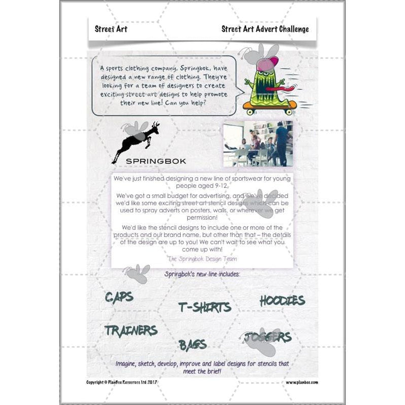Graffiti Art KS2 Planning | Street Art Lessons by PlanBee
