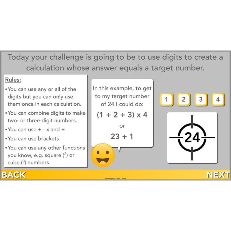 Target Maths Year 6 Target Number Challenge Lesson | PlanBee
