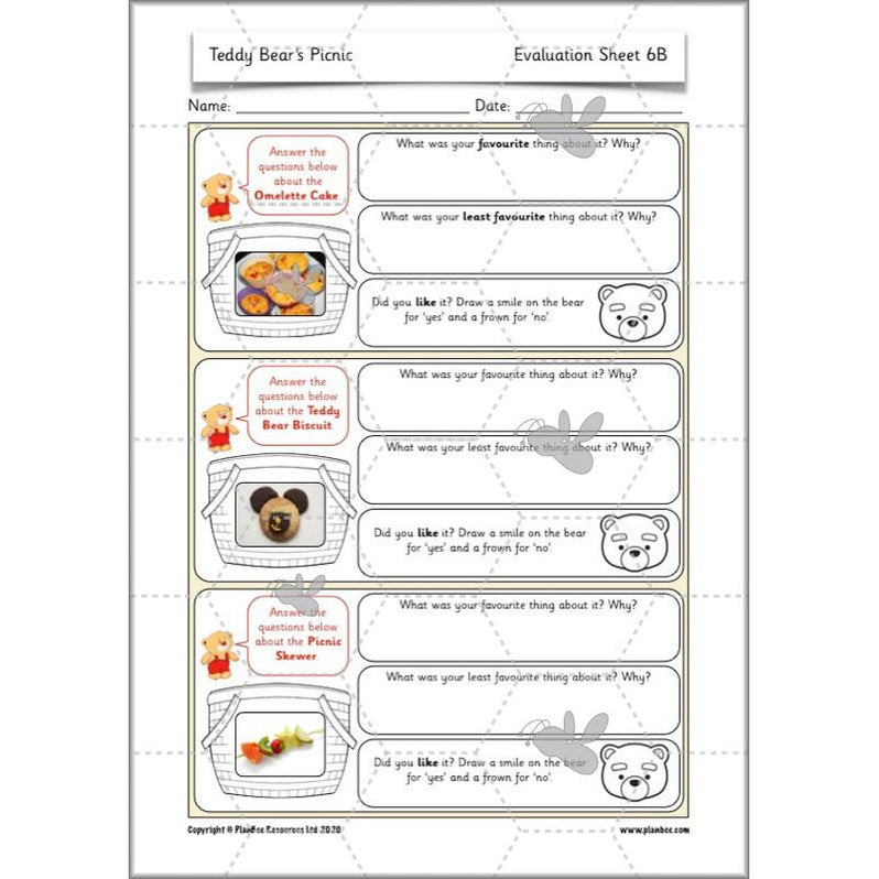 Teddy Bears Picnic Ideas and DT Lessons by PlanBee