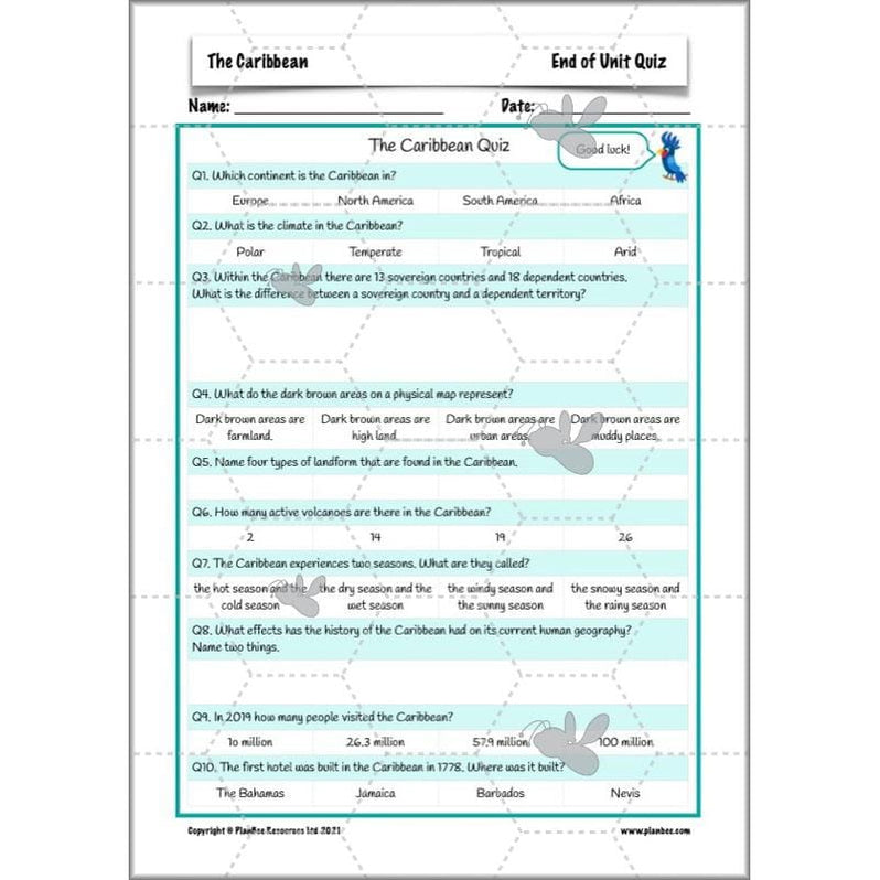 Caribbean Geography KS2 Planning Pack by PlanBee