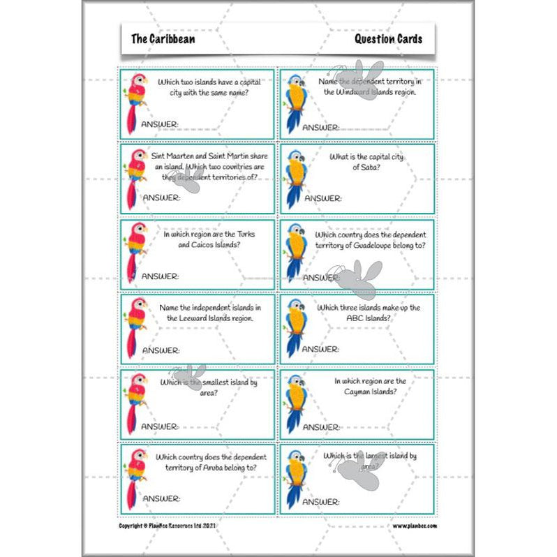 Caribbean Geography KS2 Planning Pack by PlanBee