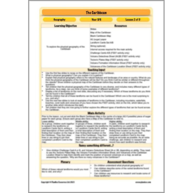 Caribbean Geography KS2 Planning Pack by PlanBee