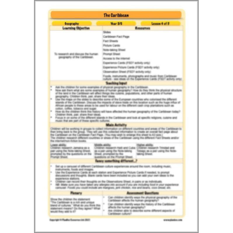 Caribbean Geography KS2 Planning Pack by PlanBee