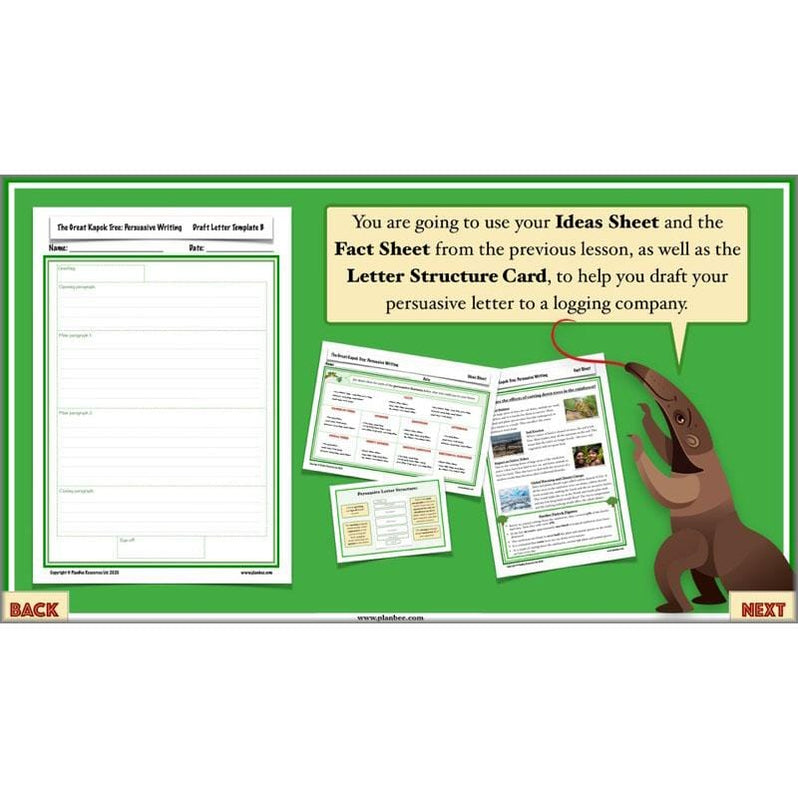 The Great Kapok Tree Planning Persuasive Writing by PlanBee