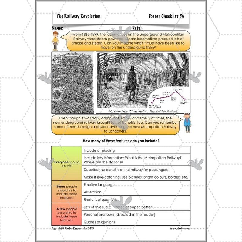 The Railway Revolution: Industrial Revolution KS2 PlanBee