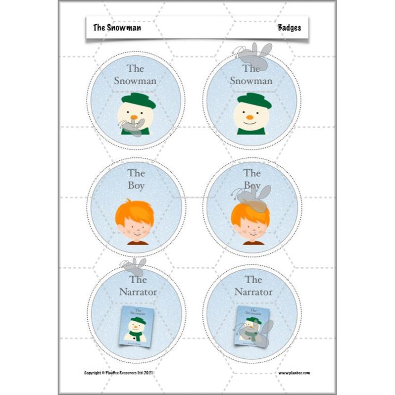 The Snowman Activities Year 3 English lessons by PlanBee