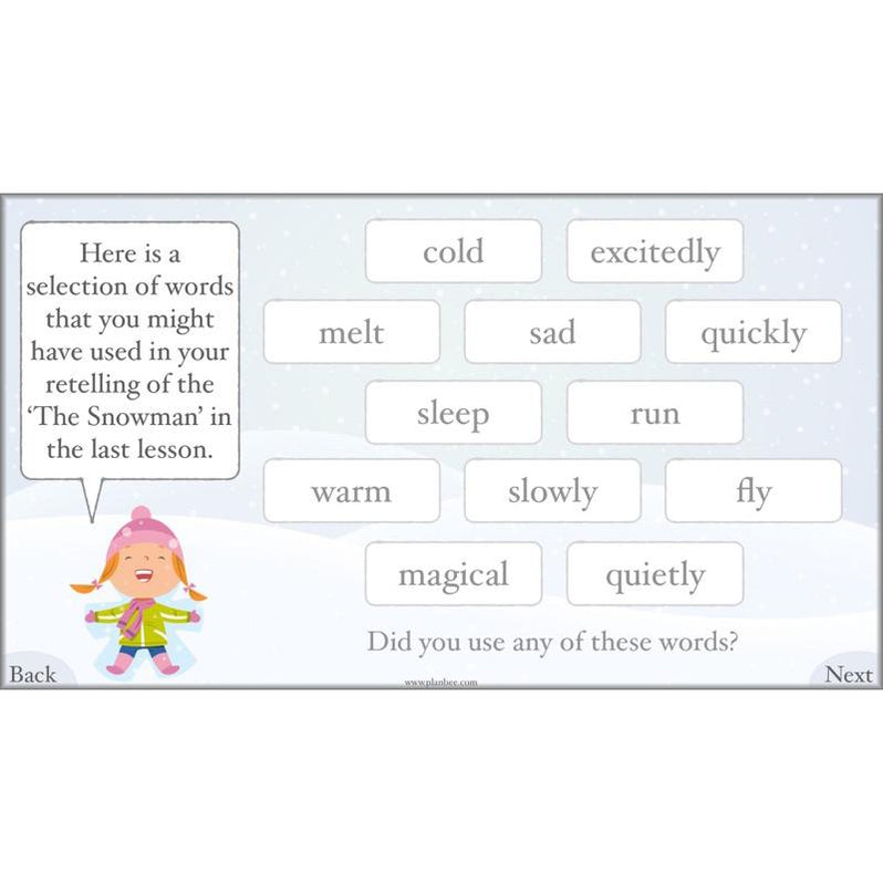 The Snowman Activities Year 3 English lessons by PlanBee