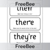 FREE Their, There, They're Poster | PlanBee
