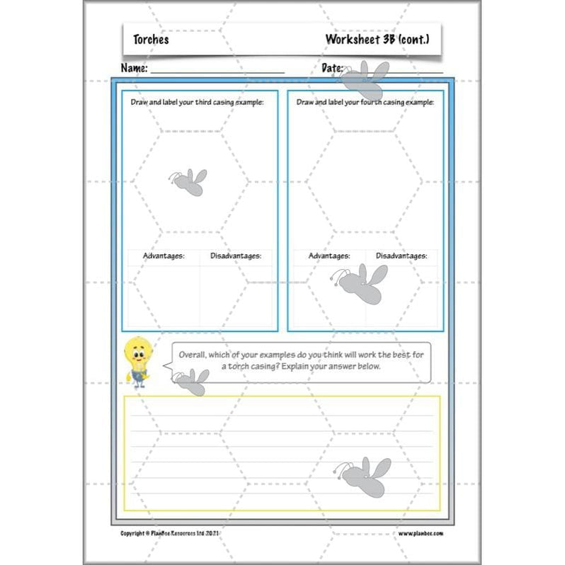 Torches KS2 Year 4 DT PDF lesson pack by PlanBee