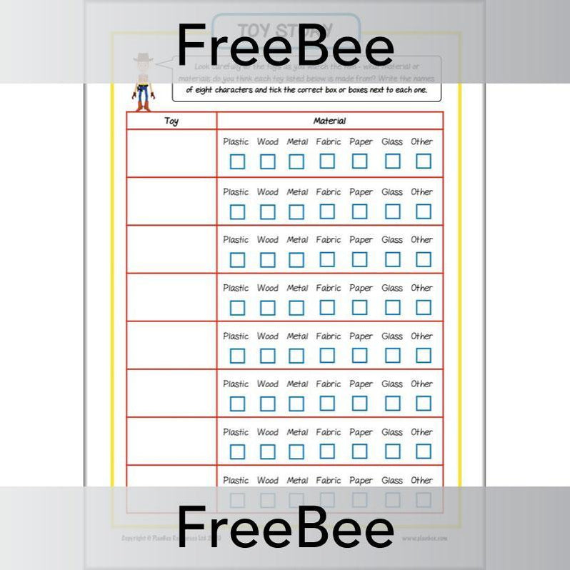 Toy Story Activity Sheets — PlanBee