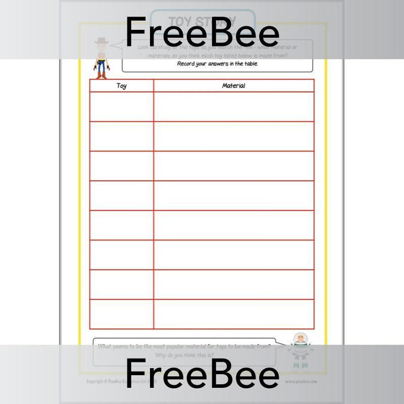 Toy Story Activity Sheets — PlanBee