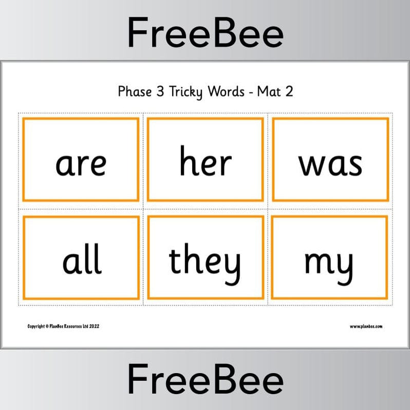 Downloadable Tricky Words Bingo Pack by PlanBee