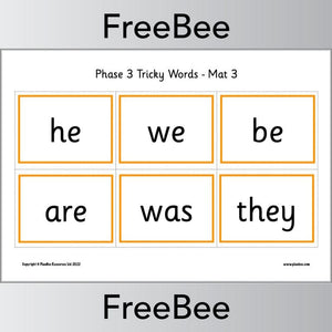 Downloadable Tricky Words Bingo Pack by PlanBee