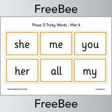 Downloadable Tricky Words Bingo Pack by PlanBee