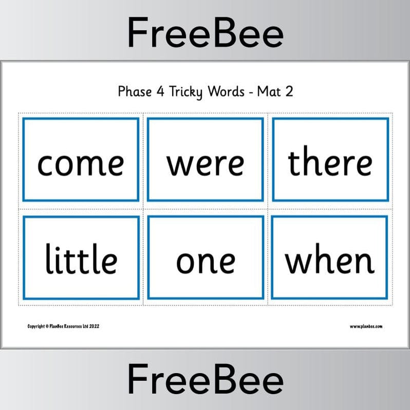 Downloadable Tricky Words Bingo Pack by PlanBee