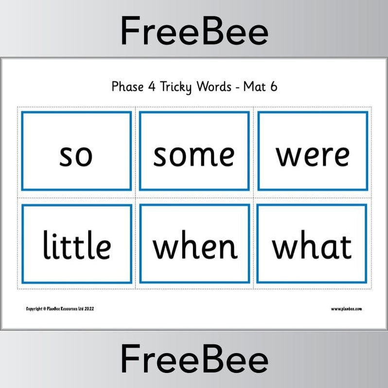 Downloadable Tricky Words Bingo Pack by PlanBee