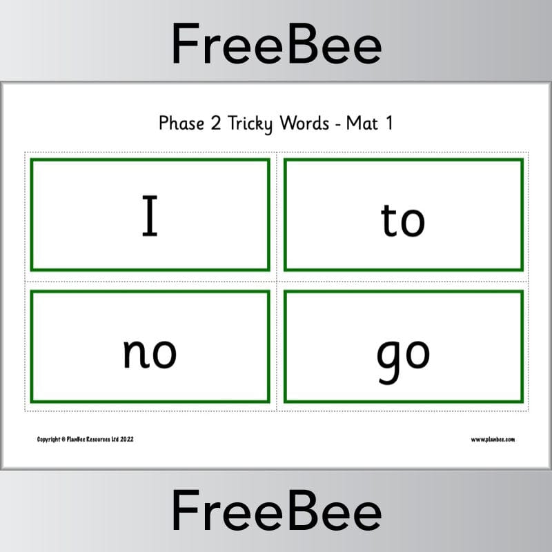 Downloadable Tricky Words Bingo Pack by PlanBee