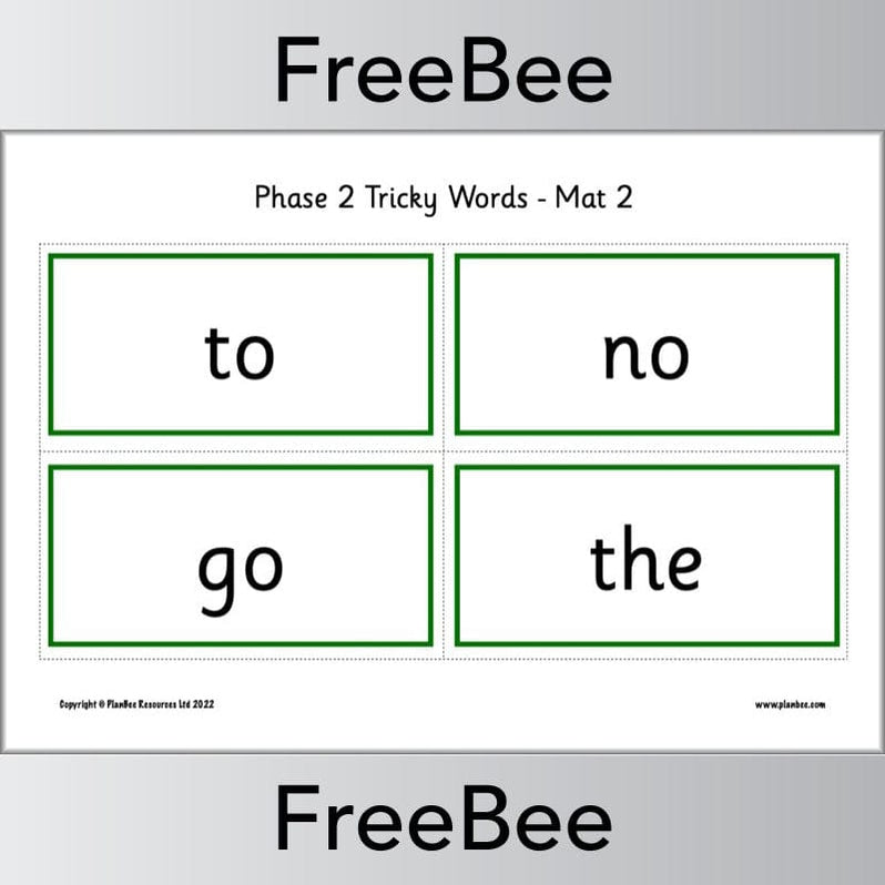 Downloadable Tricky Words Bingo Pack by PlanBee
