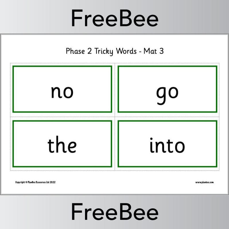 Downloadable Tricky Words Bingo Pack by PlanBee