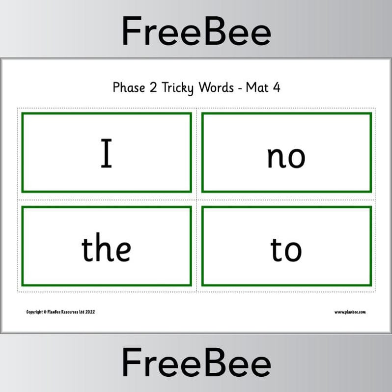 Downloadable Tricky Words Bingo Pack by PlanBee