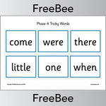Tricky Words Flash Cards Pack — PlanBee