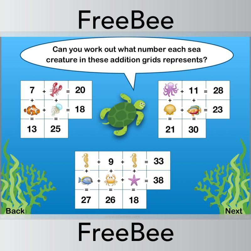 Under the Sea Brain Teasers Free PDF slideshow by PlanBee