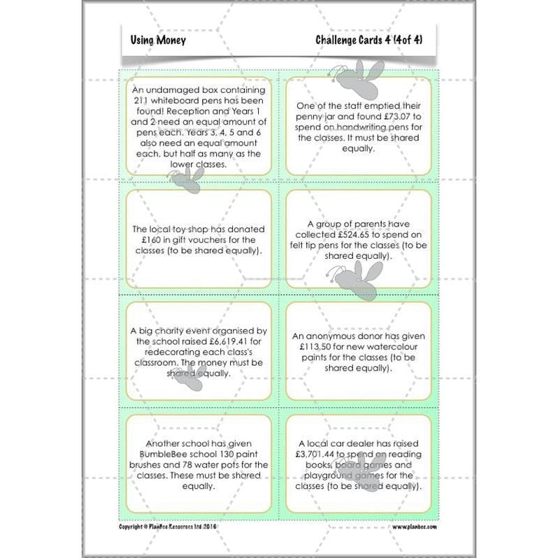 Using Money Year 6 Maths Money Problems Plans by PlanBee