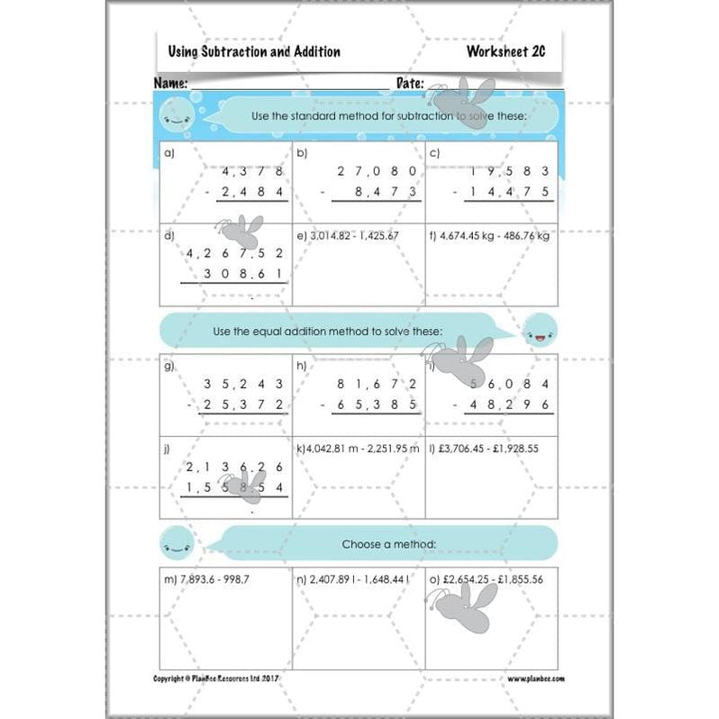 Using Subtraction & Addition Year 6 Maths Lesson by PlanBee