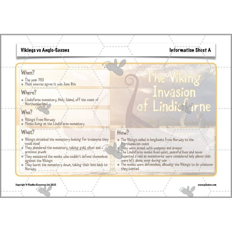 Vikings and Anglo Saxons KS2 Planning Pack by PlanBee