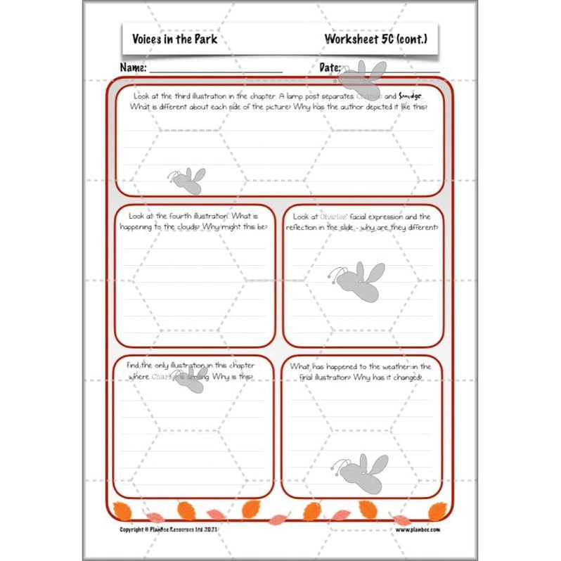Voices in the Park Activities | Year 5 English lessons | PlanBee