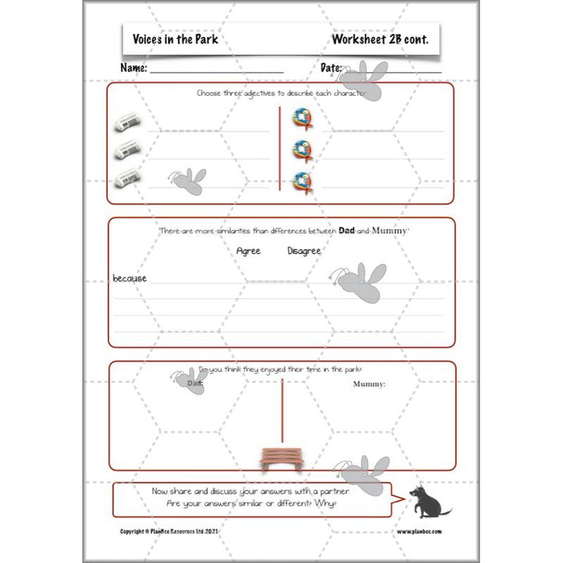 Voices in the Park Activities | Year 5 English lessons | PlanBee