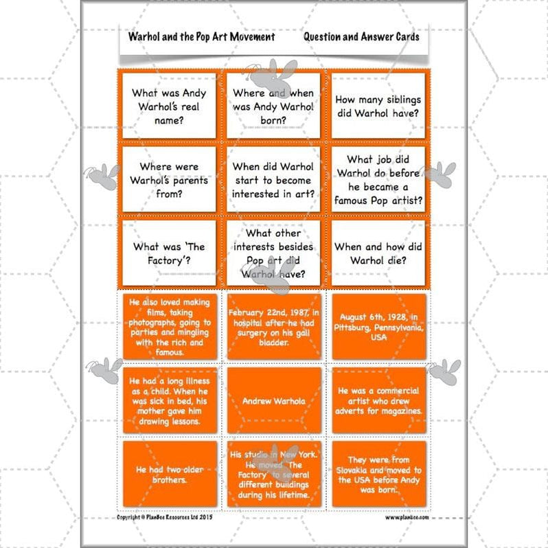 Andy Warhol KS2 Art Lessons The Pop Art Movement | PlanBee
